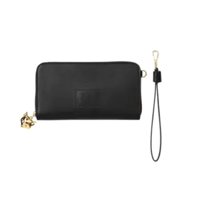 DESERI Paris Saffiano Leather Wallet Black