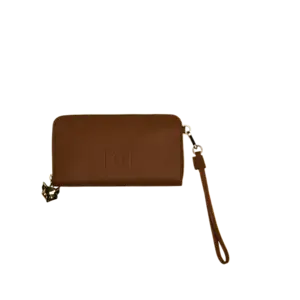 DESERI Paris Saffiano Leather Wallet - Brown