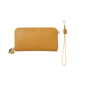DESERI Paris Saffiano Leather Wallet Yellow