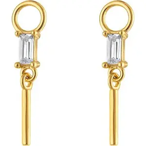 OUTOFOFFICE Pavé Bar Earring Charm - Gold