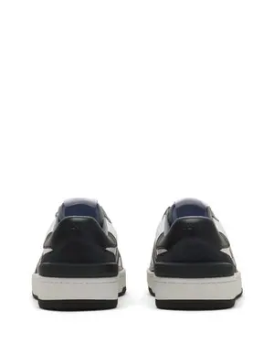 LANVIN Clay Perforated Leather And Suede Sneakers - Black