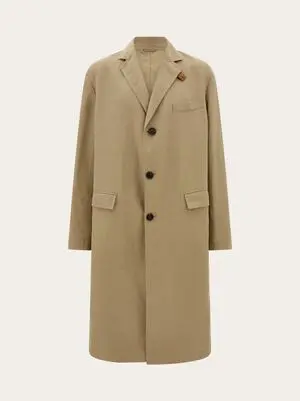 FERRAGAMO Linen Blend Duster - Beige