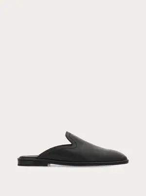 FERRAGAMO Leather Mule - Black