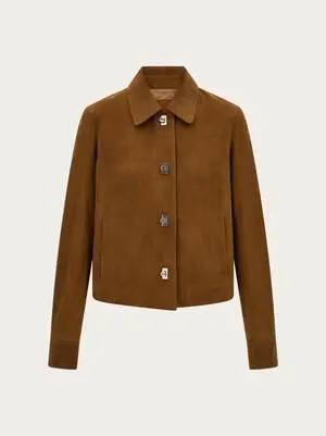 FERRAGAMO Boxy Nubuck Jacket