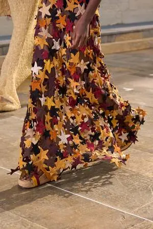 Gabriela Hearst Yeshara Crochet Stars Maxi Slip Dress In Cashmere