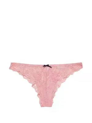 Fleur Du Mal Bianca Lace Briefs - Pink