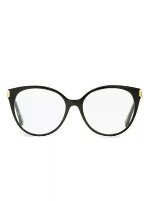 Roberto Cavalli Oval-frame Glasses - Black
