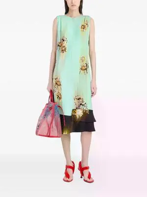 Proenza Schouler Rhetta Printed Midi Dress - Green