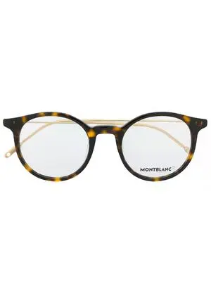 Montblanc Round Frame Glasses - Brown