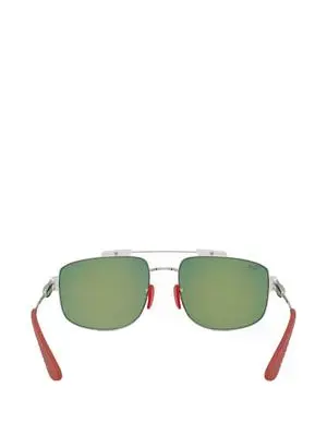 Ray-ban X Scuderia Ferrari Rectangle-frame Sunglasses
