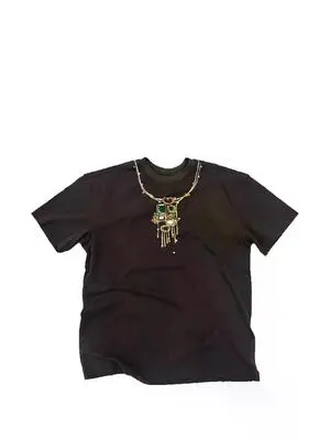 BIRTH OF ROYAL CHILD Print T-shirt - Grey