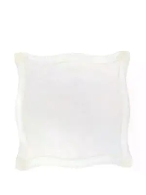 Ermanno Scervino Scalloped Lace Trim Bandana - Neutrals