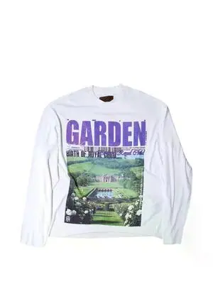 BIRTH OF ROYAL CHILD Printed Long-sleeve T-shirt - White