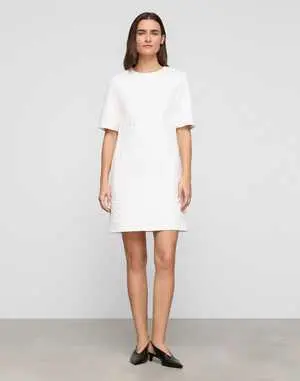Lafayette 148 New York Denim Mini Shift Dress