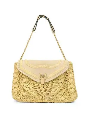 Ermanno Scervino Raffia Shoulder Bag