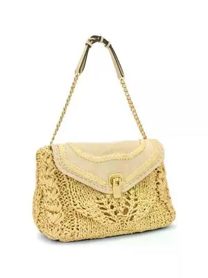 Ermanno Scervino Raffia Shoulder Bag