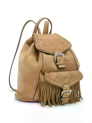 Ermanno Scervino Suede Backpack