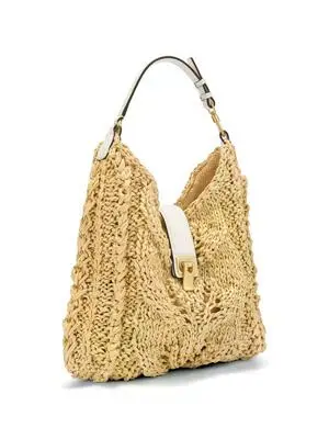 Ermanno Scervino Raffia Shoulder Bag