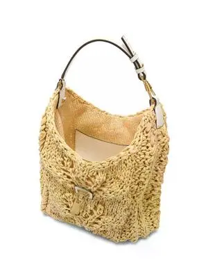 Ermanno Scervino Raffia Shoulder Bag
