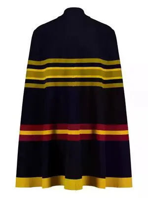 PAULA Striped Knitted Cape