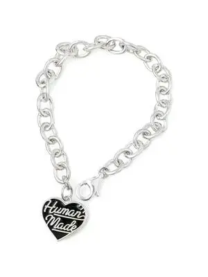 HUMAN MADE Heart-pendant Bracelet - Silver