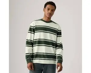 LEVI'S Authentic Long-sleeve T-shirt - Dart Stripe Duffel Bag