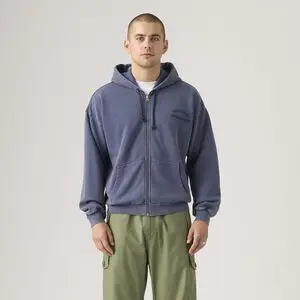 LEVI'S Two Horse Boxy Zip-up Hoodie Sweatshirt
