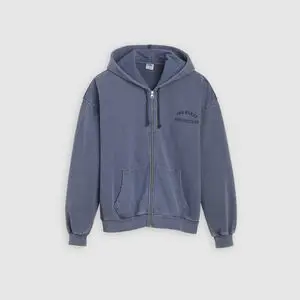 LEVI'S Two Horse Boxy Zip-up Hoodie Sweatshirt