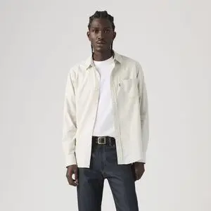 LEVI'S Sunset One Pocket Standard Fit Flannel Shirt - Silver Birch