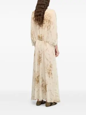 SEMICOUTURE Veronica Long Dress - Beige