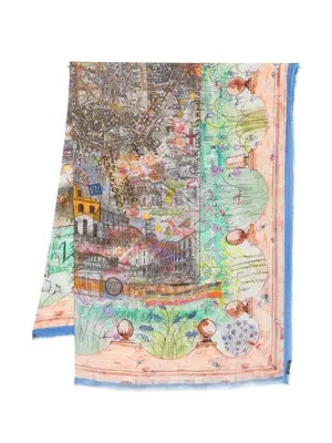 Faliero Sarti Milano Silk Blend Stole - Multi