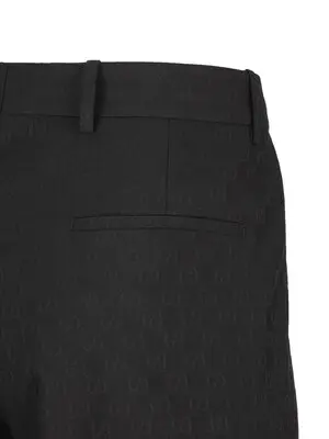 Gucci Gg Wool Trousers - Black