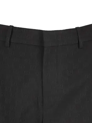 Gucci Gg Wool Trousers - Black