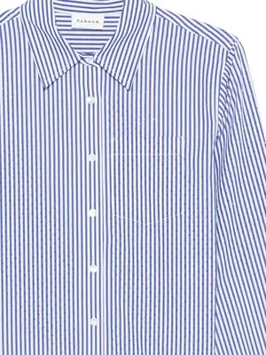 PAROSH Striped Cotton Shirt