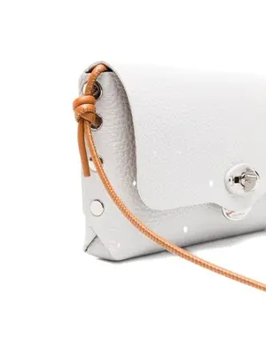 ZANELLATO Lettera Daily Leather Clutch - Grey