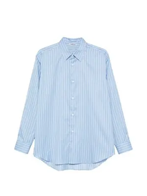 Auralee Cotton And Silk Shirt - Sky Blue