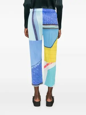 Issey Miyake Pleated Trousers - Blue