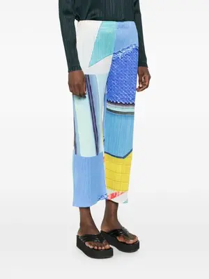 Issey Miyake Pleated Trousers - Blue