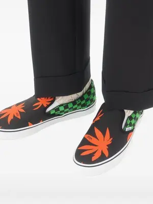 VALENTINO GARAVANI X VANS Canvas Slip-on Sneakers - Black