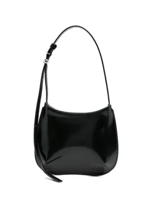 Jacquemus Le Petit Bisou Leather Shoulder Bag - Black