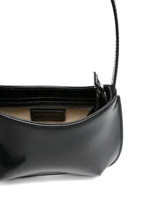 Jacquemus Le Petit Bisou Leather Shoulder Bag - Black