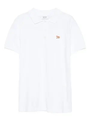 Maison Kitsuné Baby Fox Cotton Polo Shirt - White
