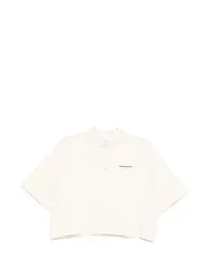 Maison Kitsuné Oversized Cotton Polo Shirt - Beige