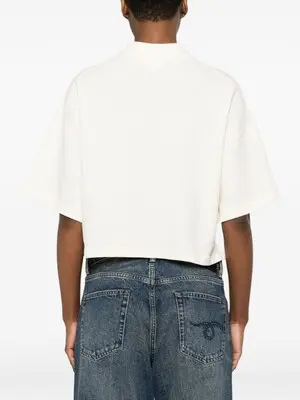 Maison Kitsuné Oversized Cotton Polo Shirt - Beige