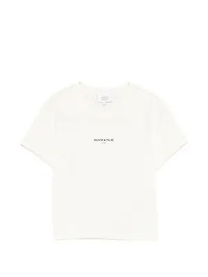 Maison Kitsuné Logo Cotton T-shirt - Beige