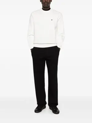 Emporio Armani Cotton Sweatpants - Black