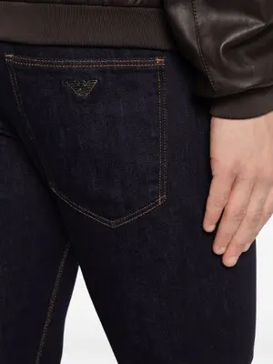 Emporio Armani Cotton Denim Jeans - Blue