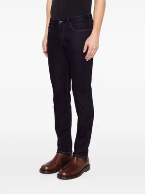 Emporio Armani Cotton Denim Jeans - Blue