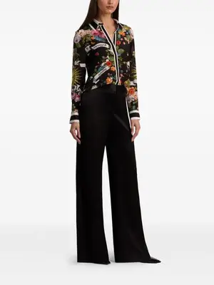 Alice + Olivia Printed Silk Shirt