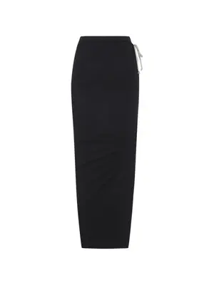 Rick Owens Cotton Long Skirt - Grey